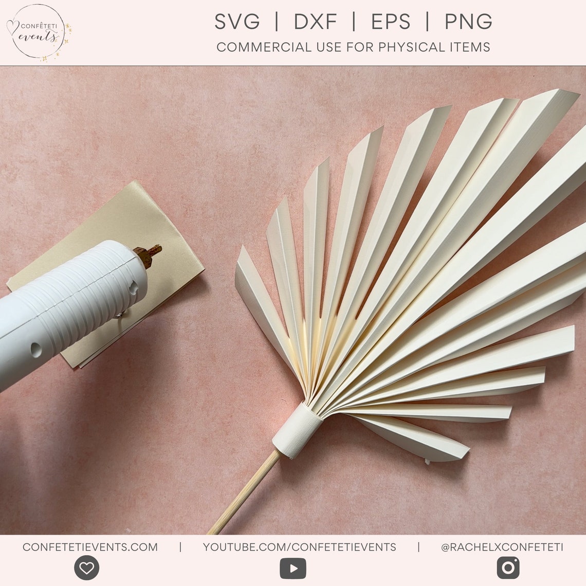 Paper Palm Leaves SVG Paper Leaf SVG Cricut Cut Files 3 - Etsy