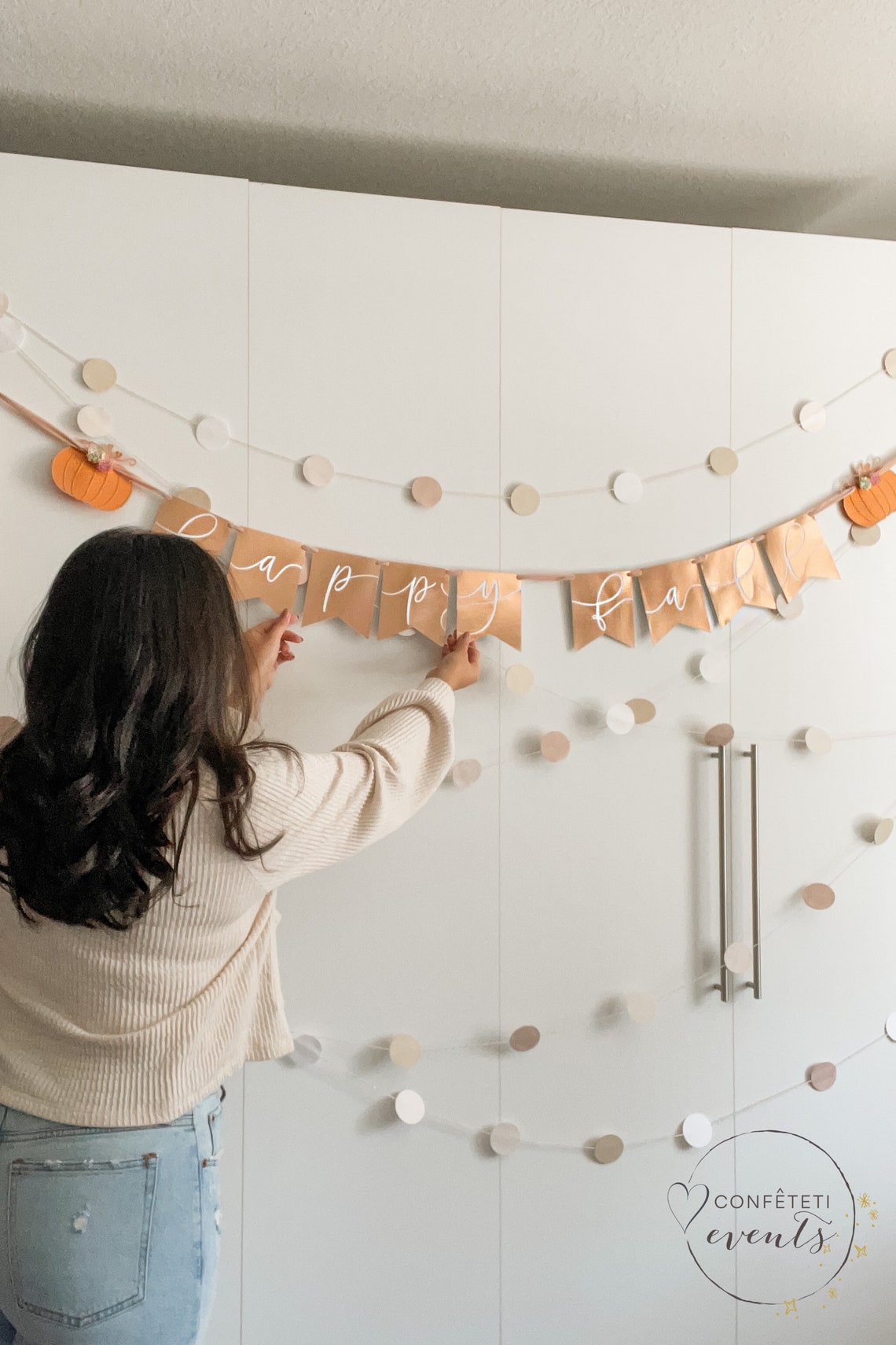 Fall SVG Sign Fall Banner SVG Floral Pumpkin SVG Happy - Etsy