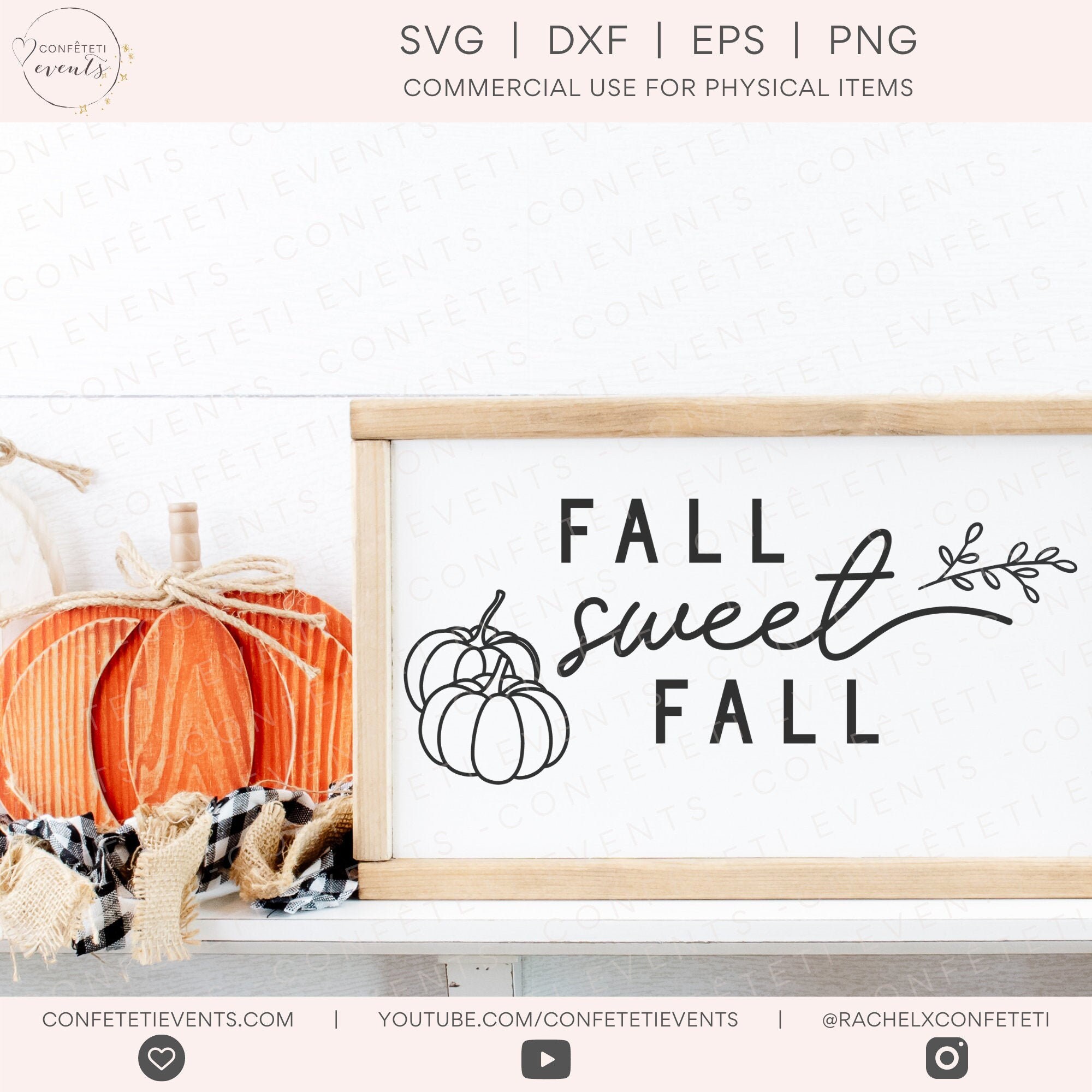 Fall SVG Sign Fall SVG File Fall Sign SVG Fall Sweet | Etsy