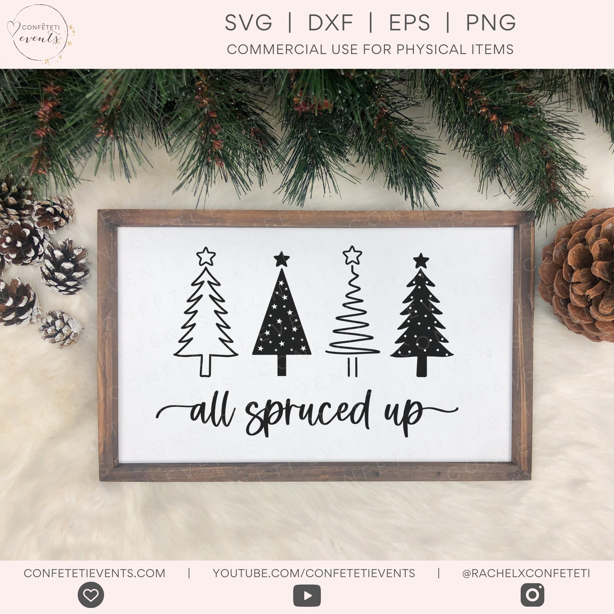Christmas SVG Christmas Tree SVG Tis the Season SVG - Etsy