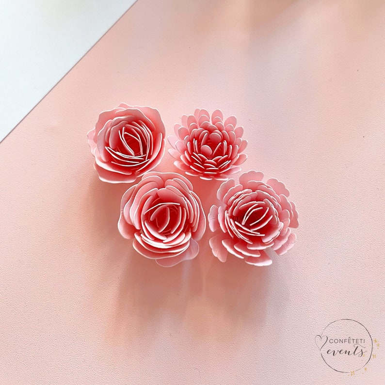 Paper Flower SVG Rolled Flower SVG Paper Flower SVG for - Etsy