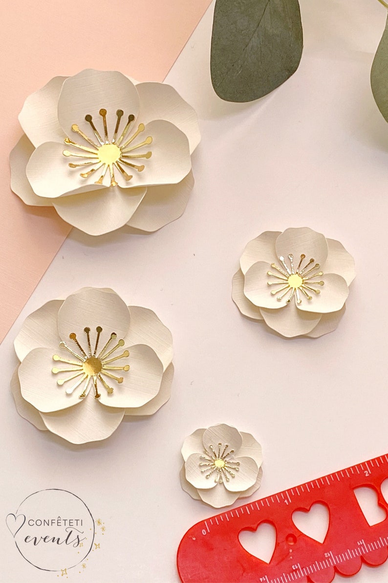 Mini Paper Flower SVG Paper Flower SVG für Cricut Macht | Etsy