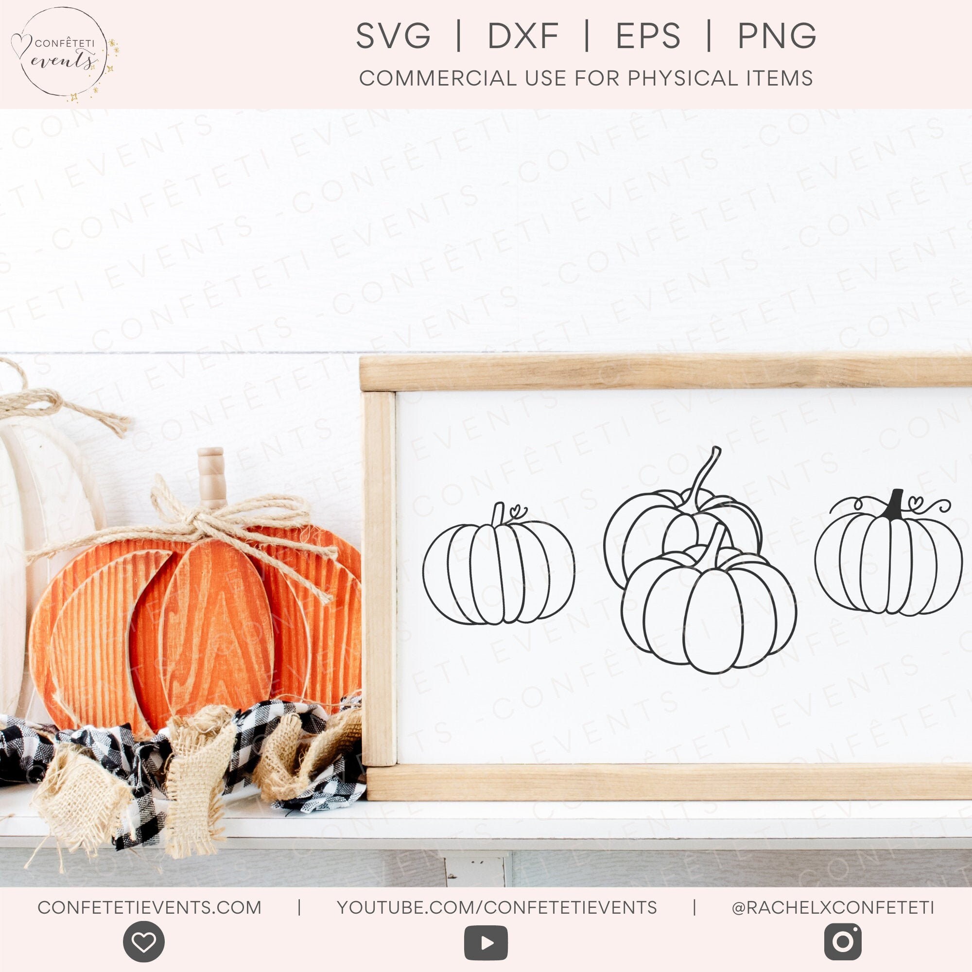 Pumpkin Patch BUNDLE digital download Digital File Editable and ...