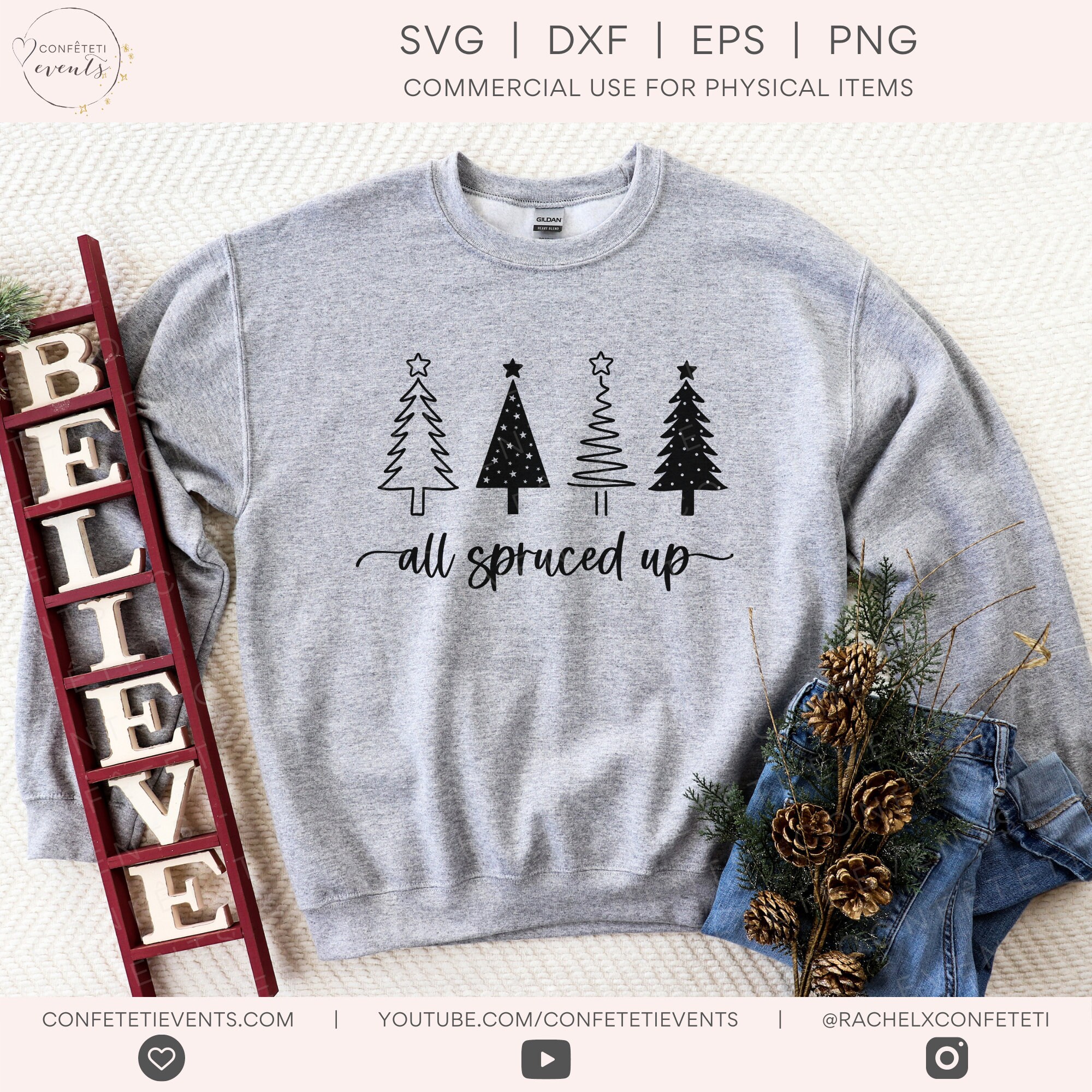 Christmas SVG Christmas Tree SVG Tis the Season SVG - Etsy