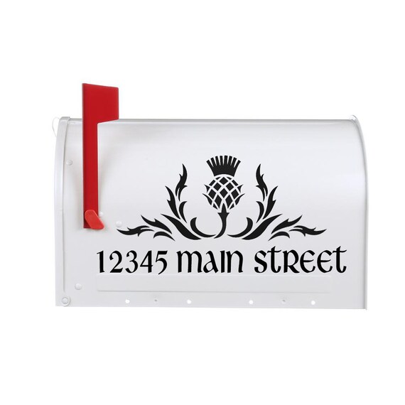 Thistle Vinyl Decal Stickers for Mailbox - Etsy