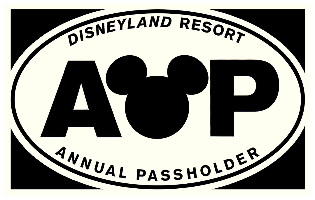 Annual Passholder Vinyl Sticker - WITH Background - Etsy