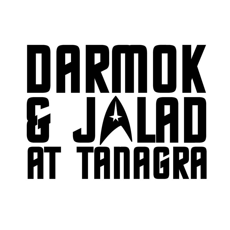 Darmok and Jalad at Tanagra Vinyl Decal Sticker - Etsy