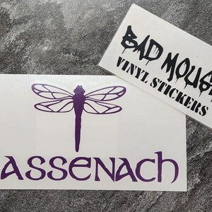 Sassenach With Dragonfly Above Vinyl Decal Sticker - Etsy