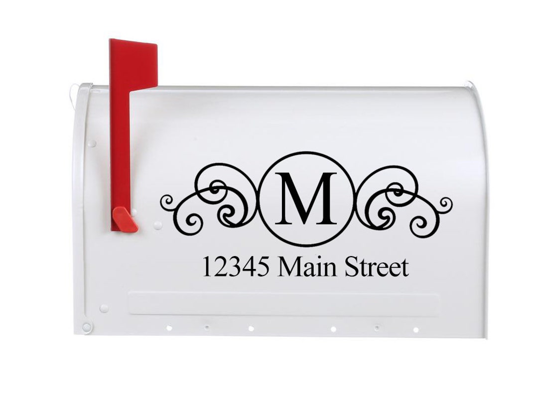 Scroll Curly Vinyl Decal Stickers for Mailbox - Etsy