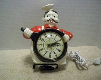 Chef Kitchen Clock | Etsy
