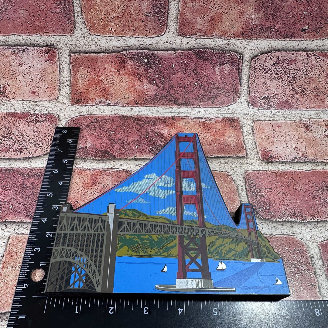 Golden Gate Bridge Shelia's Houses Collectible Wooden Vintage Replica ...