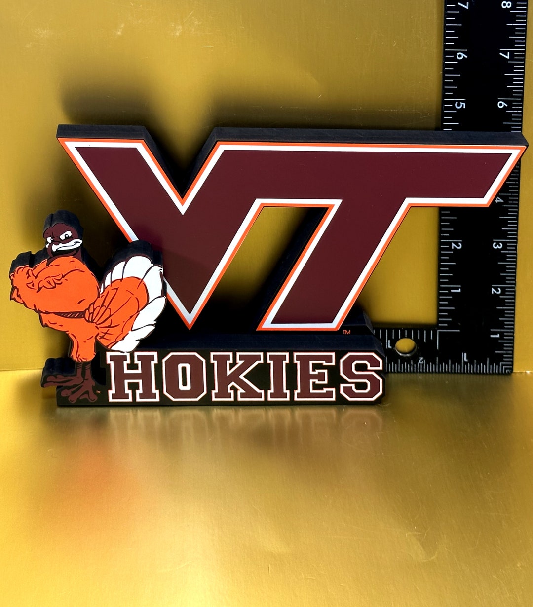 Virginia Tech Hokies Vintage Team Decor Plaque Shelias - Etsy