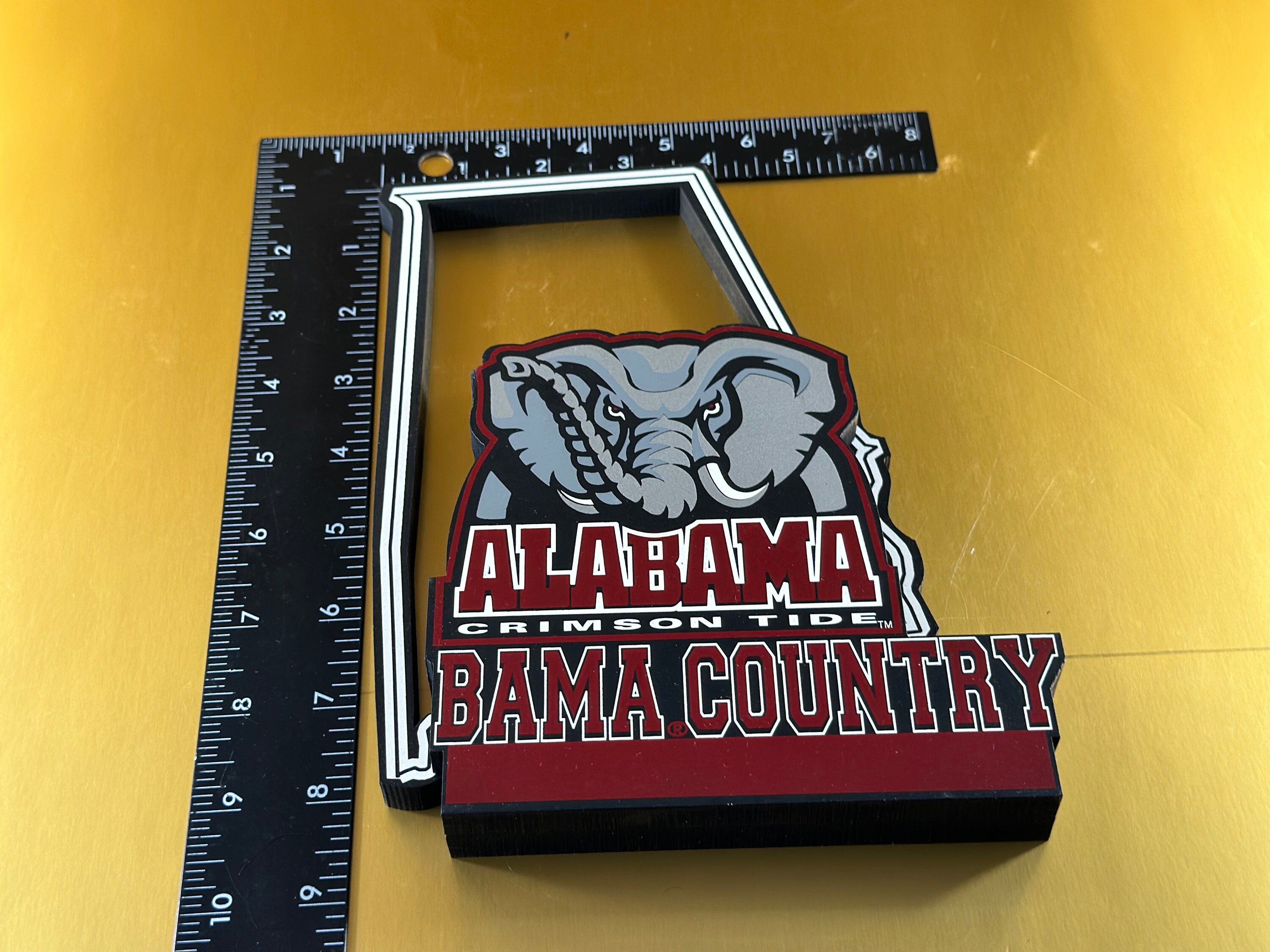 Alabama Crimson Tide Vintage Map Outline Team Decor Shelia's ...