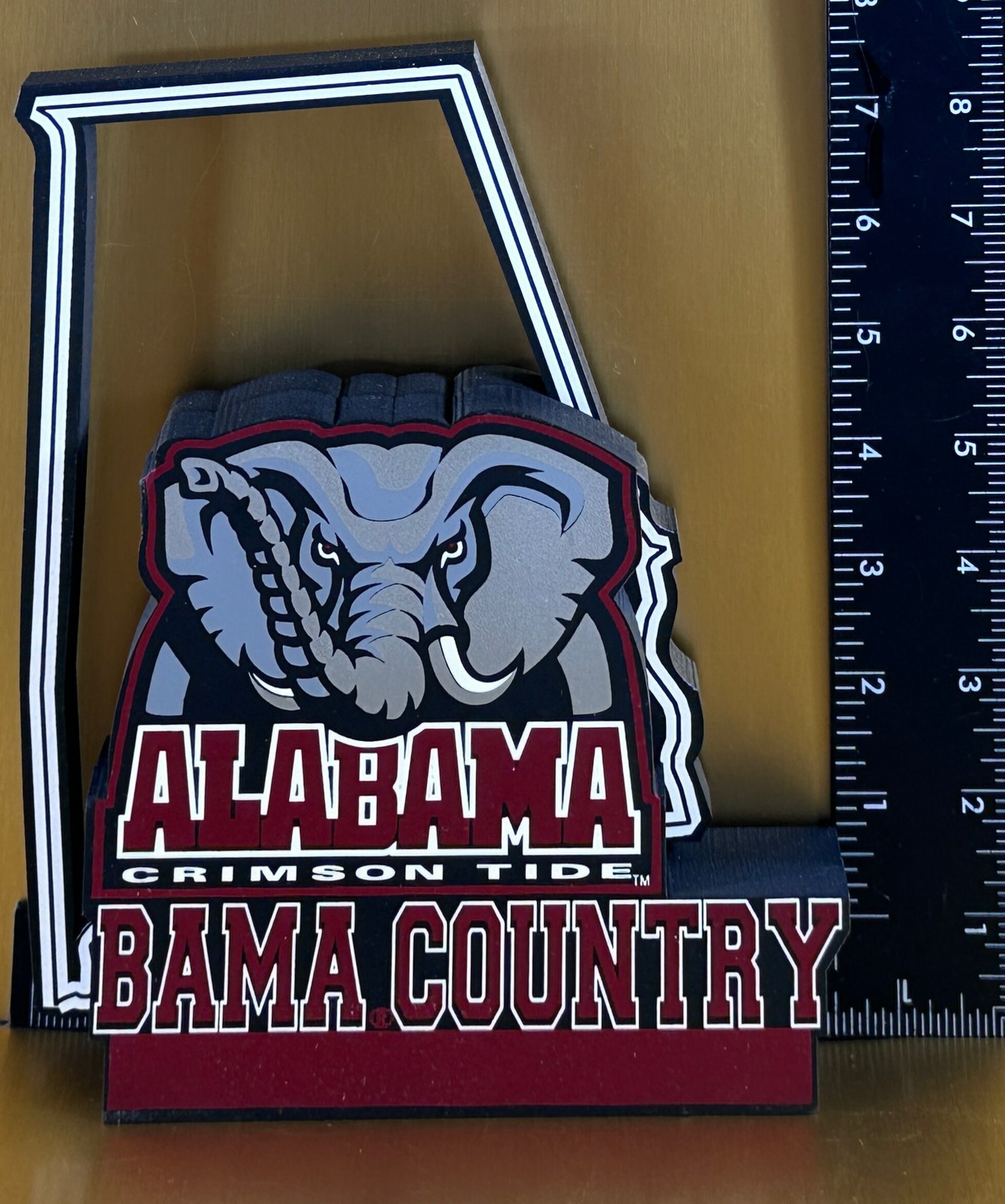 Alabama Crimson Tide Vintage Map Outline Team Decor Shelia's ...