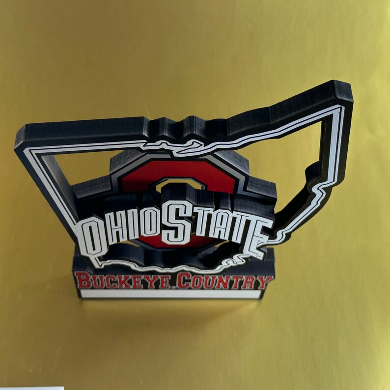 Ohio State Buckeyes Vintage Collectible Map Outline Shelia's ...