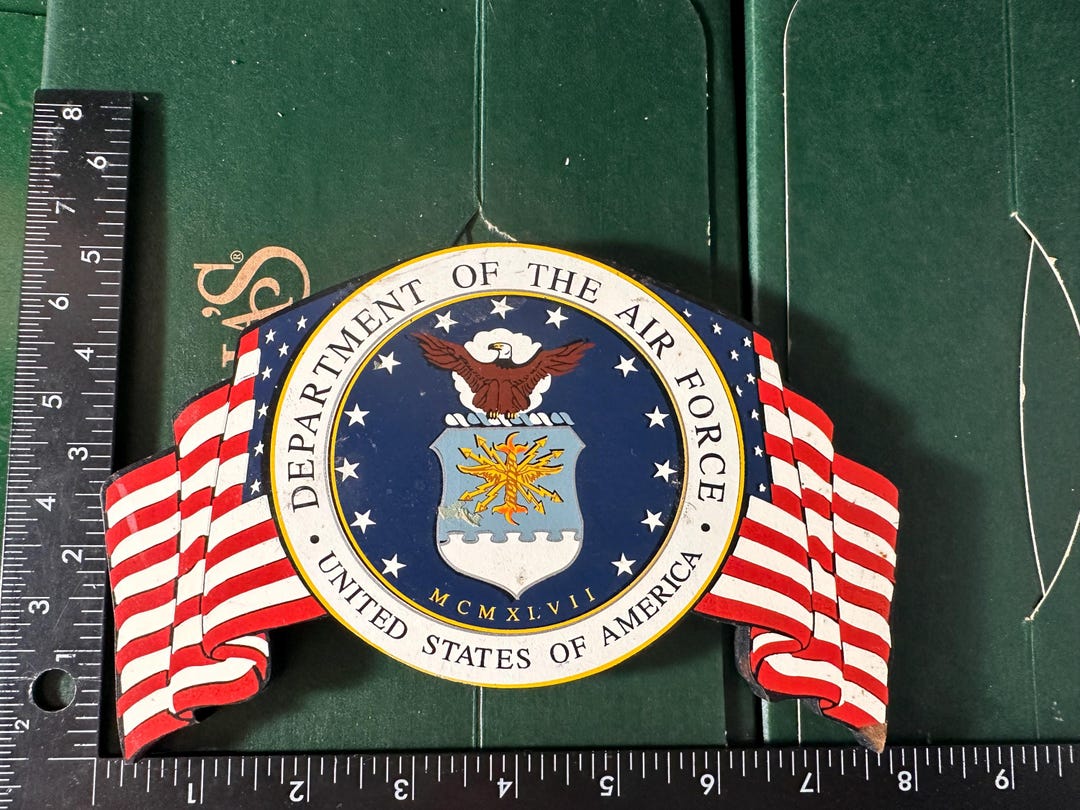US Air Force Vintage Wooden Military Collectible Wall Plaque Shelia's ...