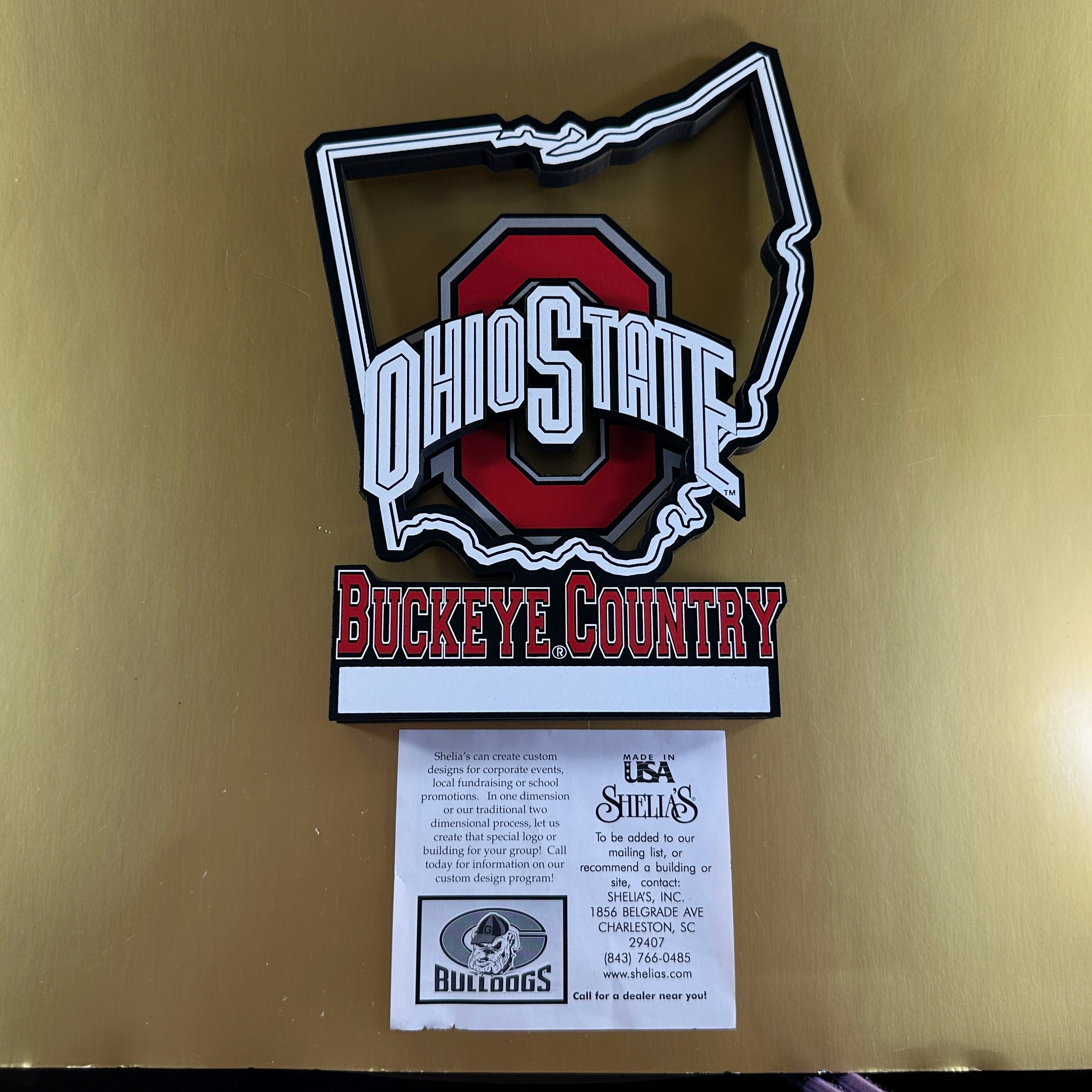 Ohio State Buckeyes Vintage Collectible Map Outline Shelia's ...