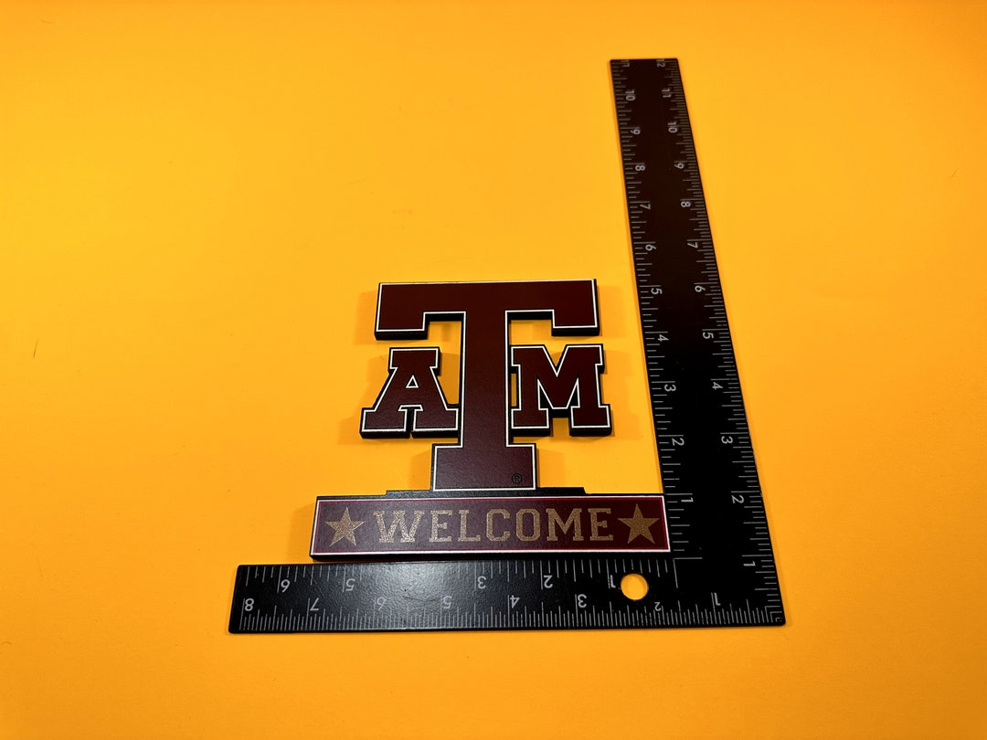Texas A & M Aggies Vintage Team Logo Welcome Plaque Shelia's ...