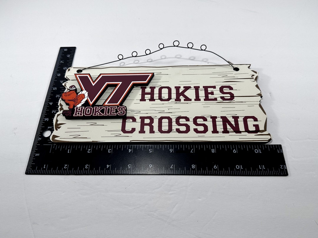 Virginia Tech Hokies hokies Crossing Raised Logo Sign Shelias ...