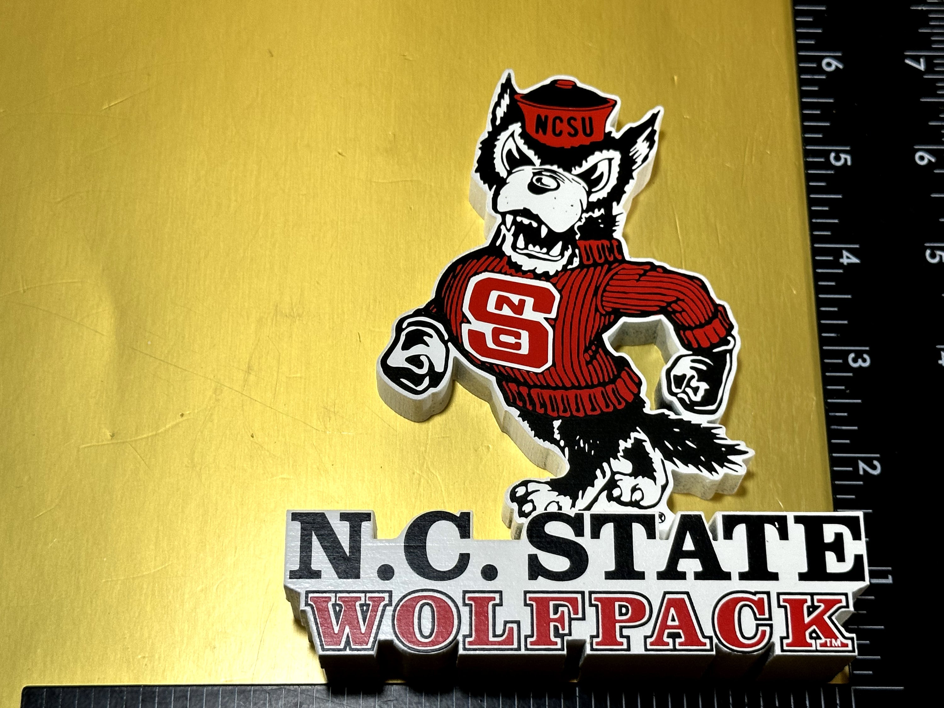 NC State Wolfpack Vintage Wooden Team Logo Plaque Shelia's Collectibles ...