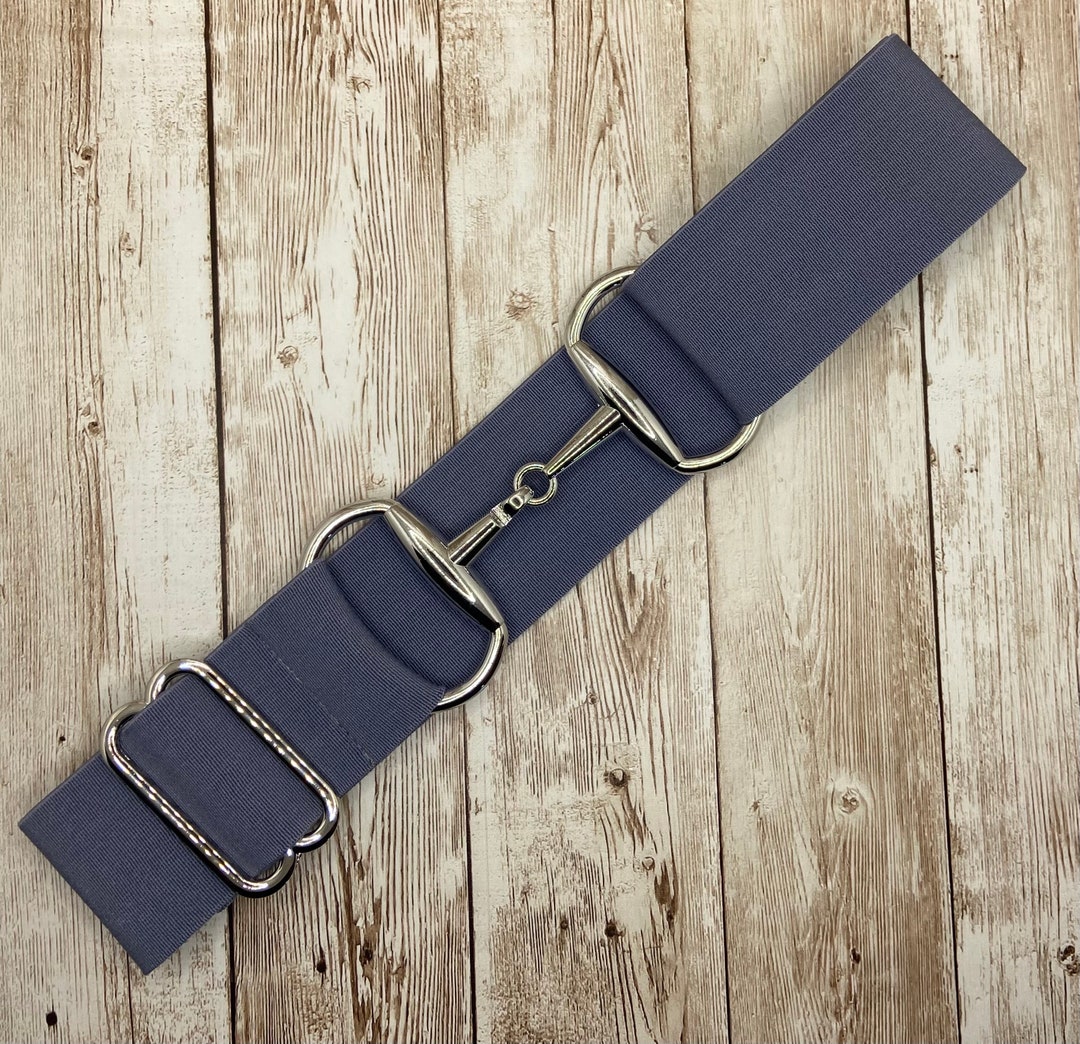 2 GRAY Equestrian Bit Buckle Belt Riding Belt Surcingle Belt Grey ...