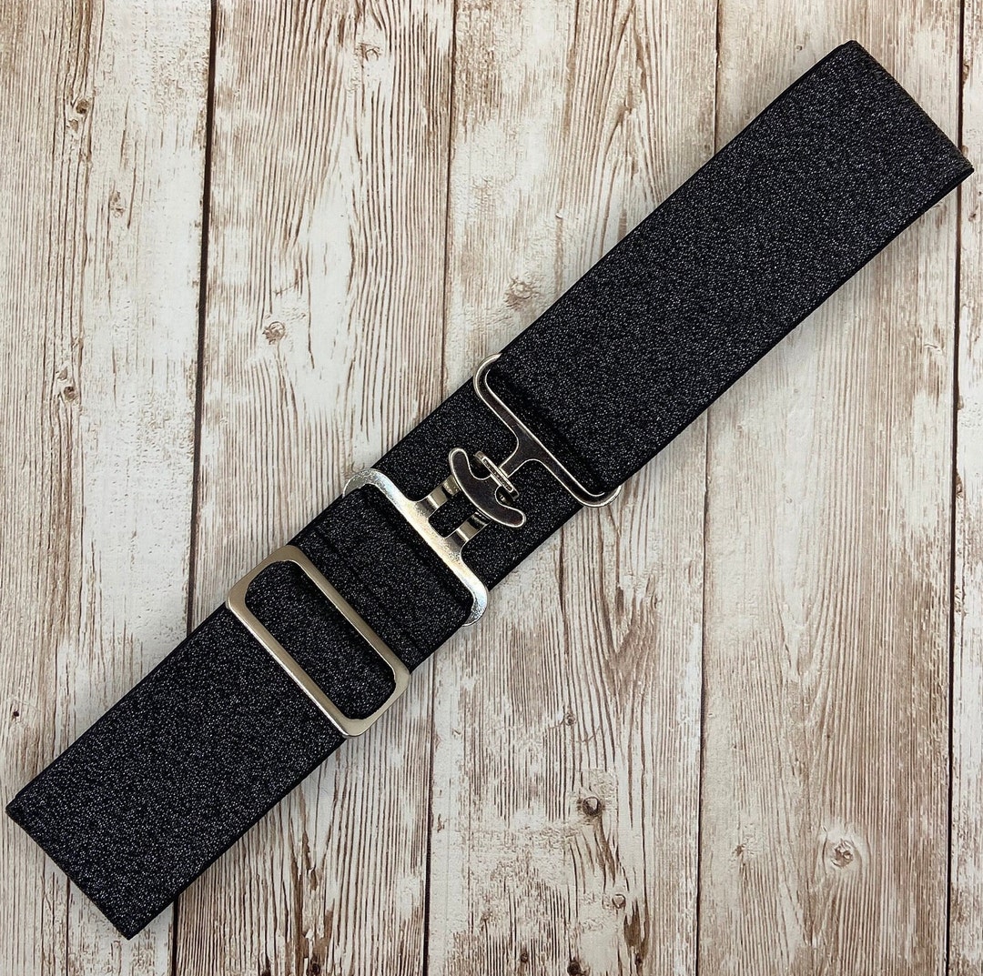 1.5" BLACK Sparkle Equestrian Belt - Equestrian Riding Belt - Surcingle ...