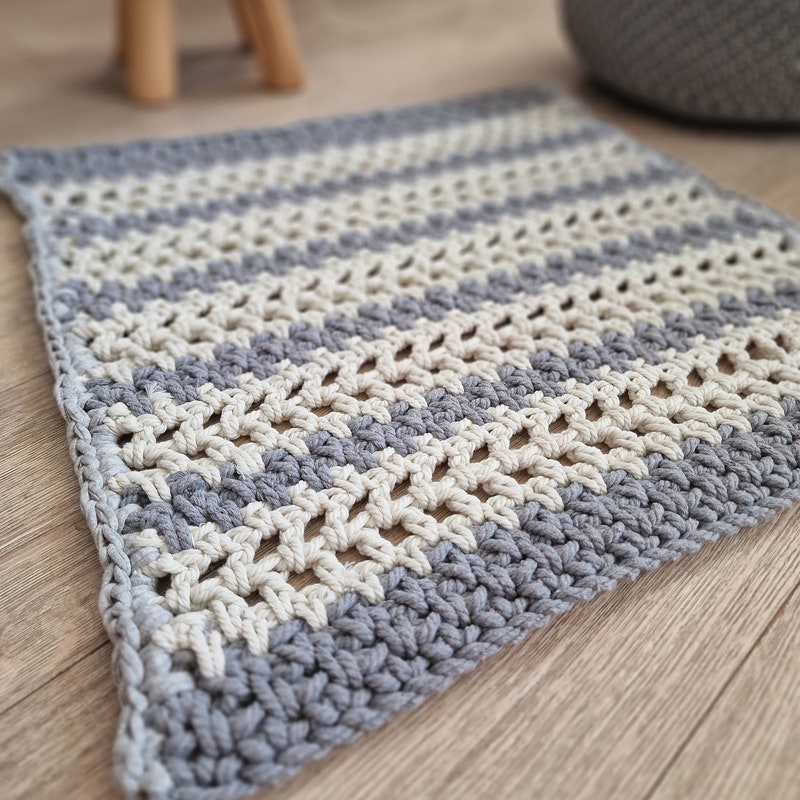 Cotton Crochet Rug - Etsy