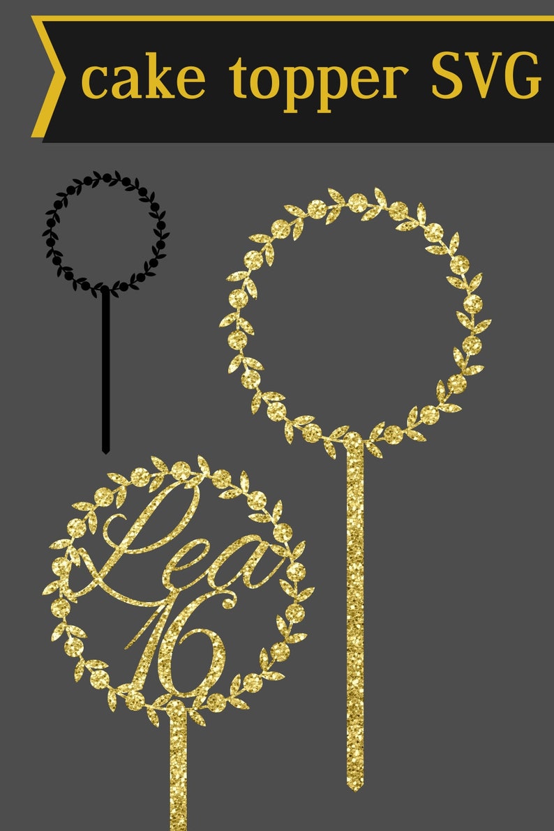 Cake Topper Base SVG PNG Template. - Etsy