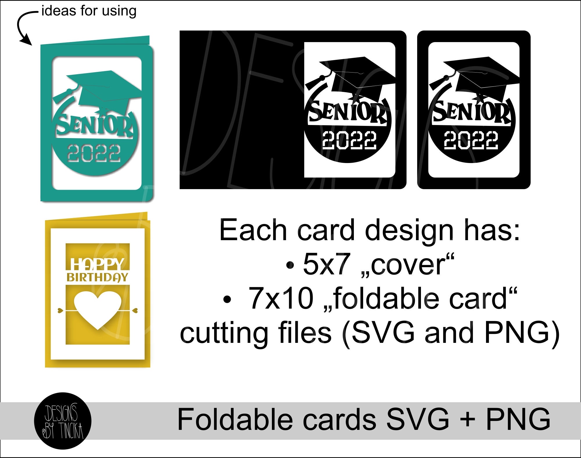 Graduation Card SVG DXF Eps and PNG Bundle 1 Simple and - Etsy