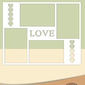 Pictures Collage Frame SVG and PNG Bundle - Love. Files for Cricut and ...