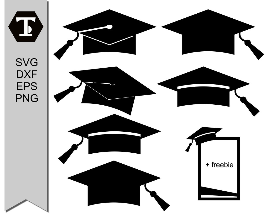 Graduation Cap SVG PNG Bundle Graduation SVG Designs Cut - Etsy