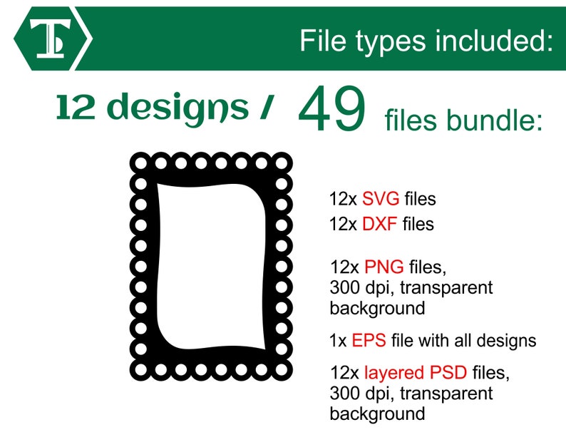 Decorative Picture Frames SVG Templates Designed for 4x6 - Etsy