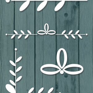 Flower Border SVG PNG Bundle 4 Greenery Border SVG - Etsy