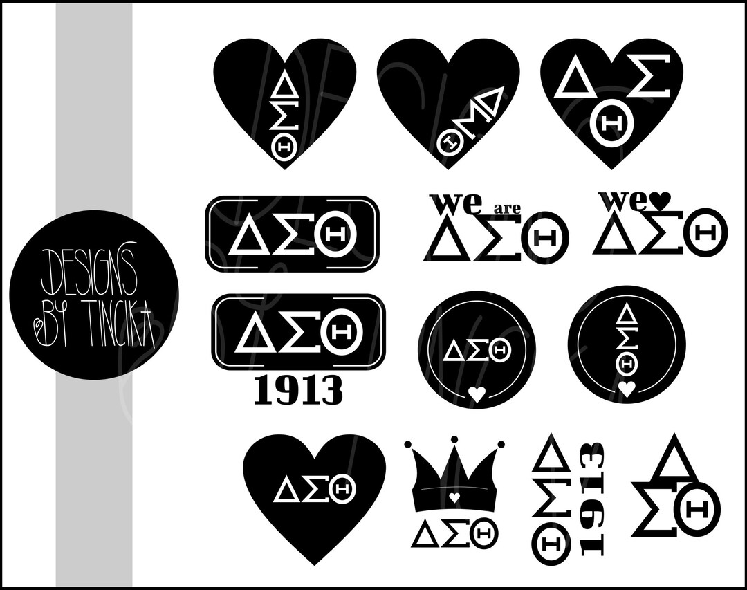 Delta Sigma Theta SVG Bundle 1, Designs for DIY Graduation Cards and ...
