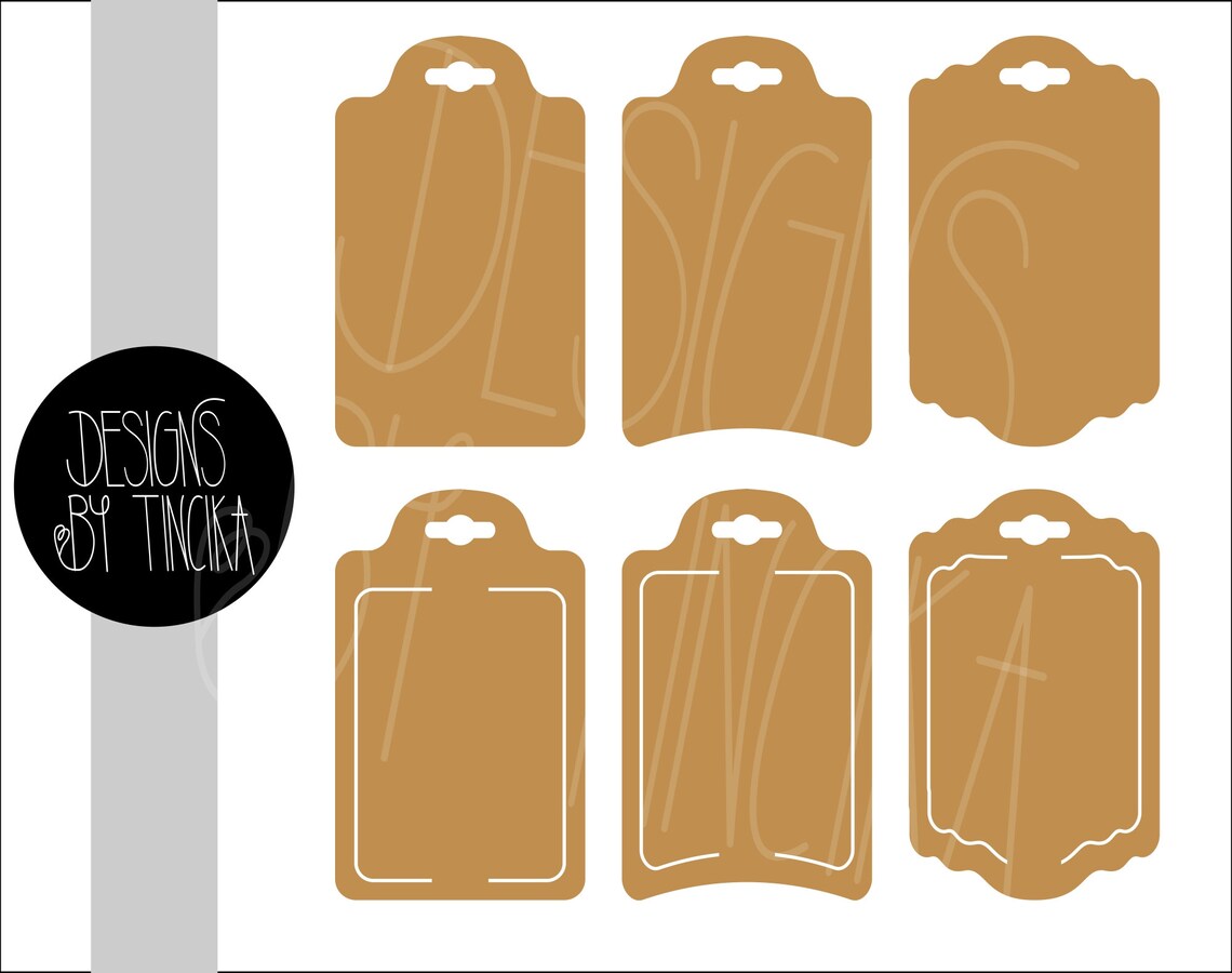 Tag SVG Simple Shapes Bundle 3 Gift Tag SVG Christmas Tag - Etsy