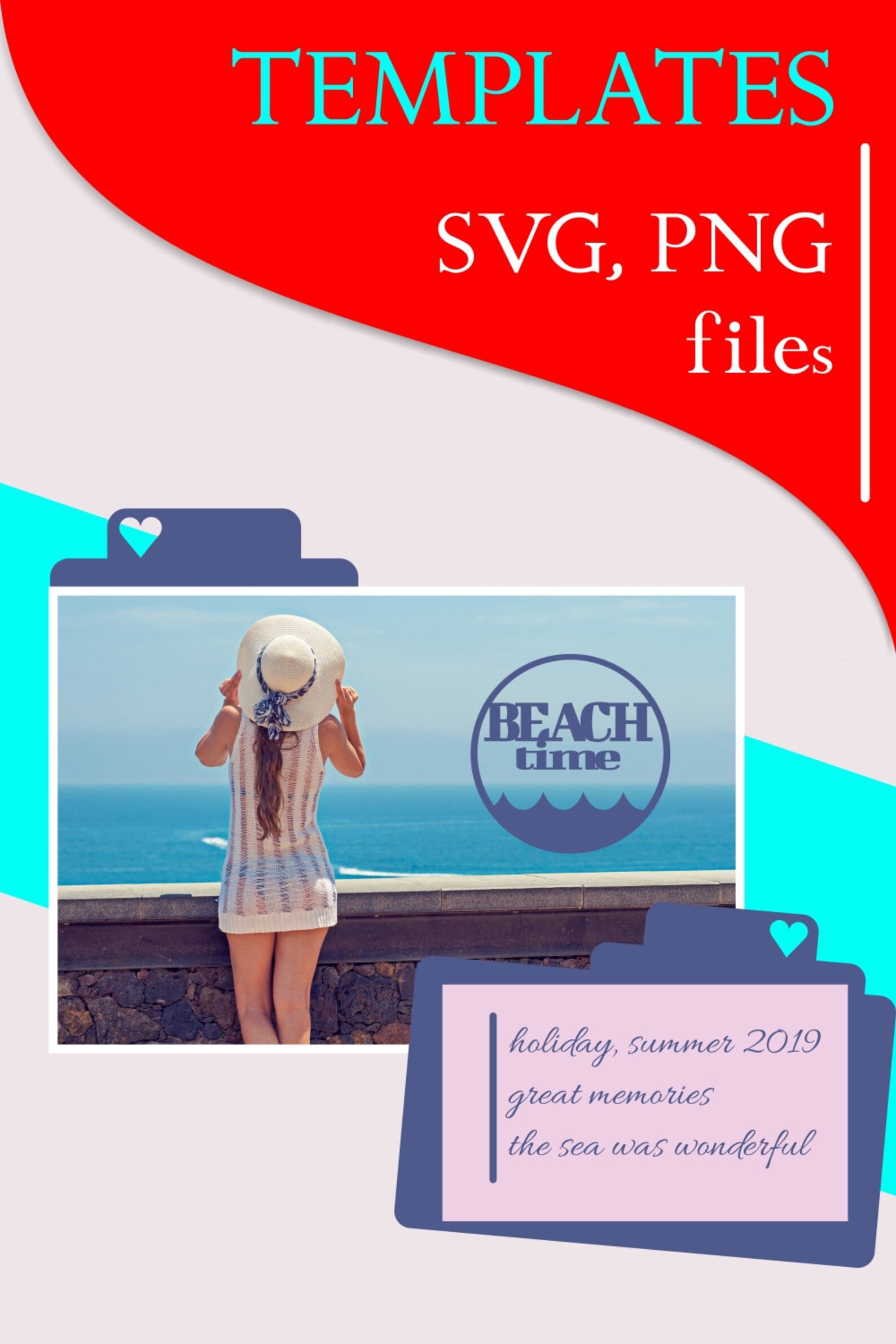 Scrapbooking Divider and Page Tabs Templates SVG and PNG - Etsy