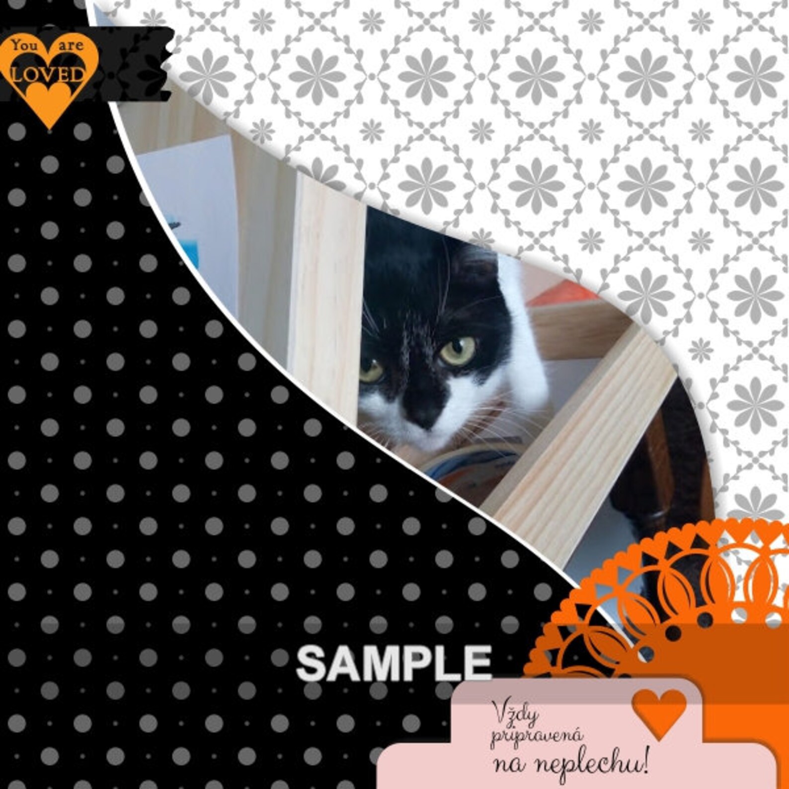 Scrapbook Layout SVG Kit 1 Include PNG Files. Great Page - Etsy