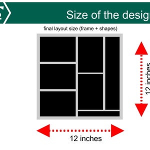 Digital Scrapbooking Layout Photo Collage Template, Bundle 19, SVG, PNG ...