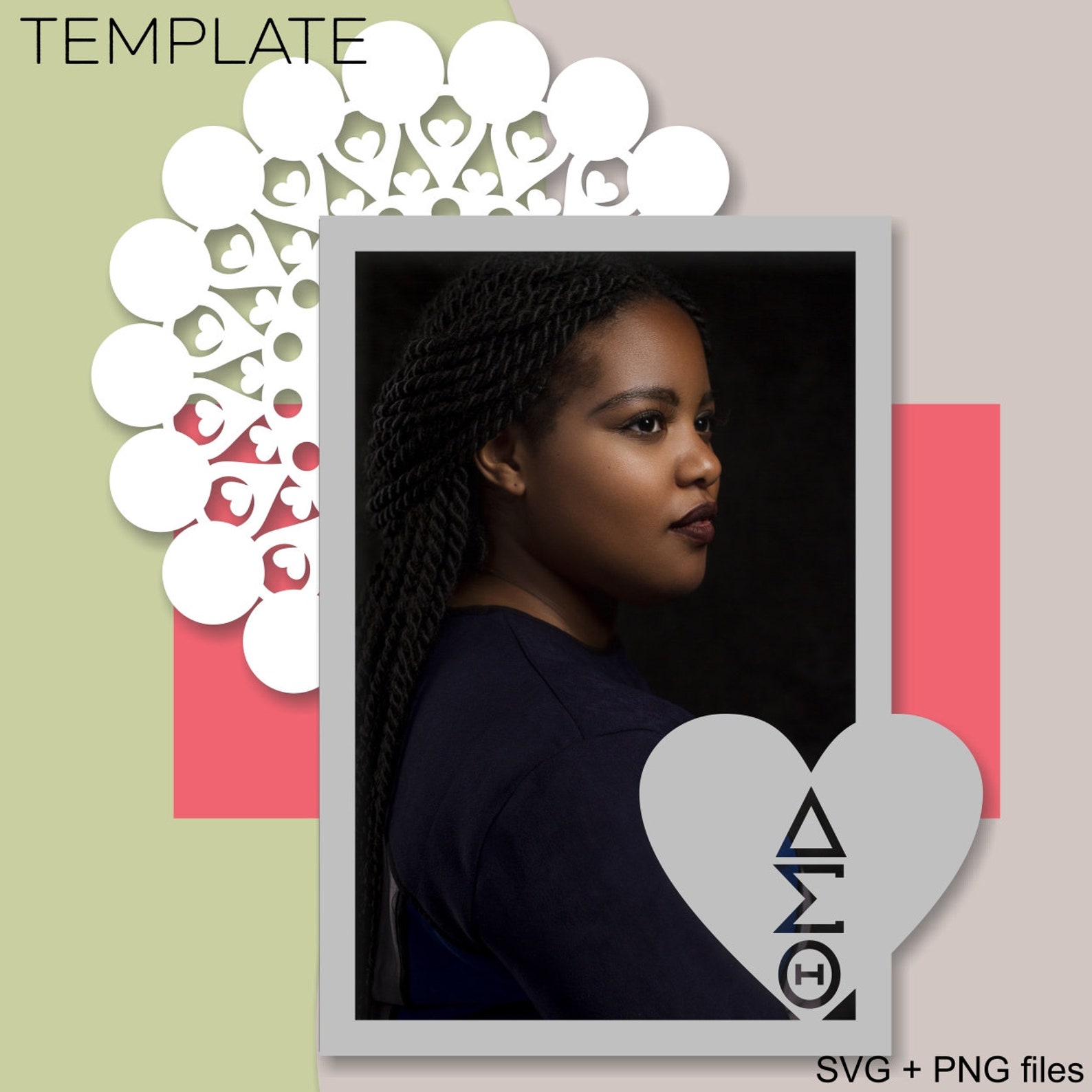 Delta Sigma Theta SVG Picture Frames. - Etsy