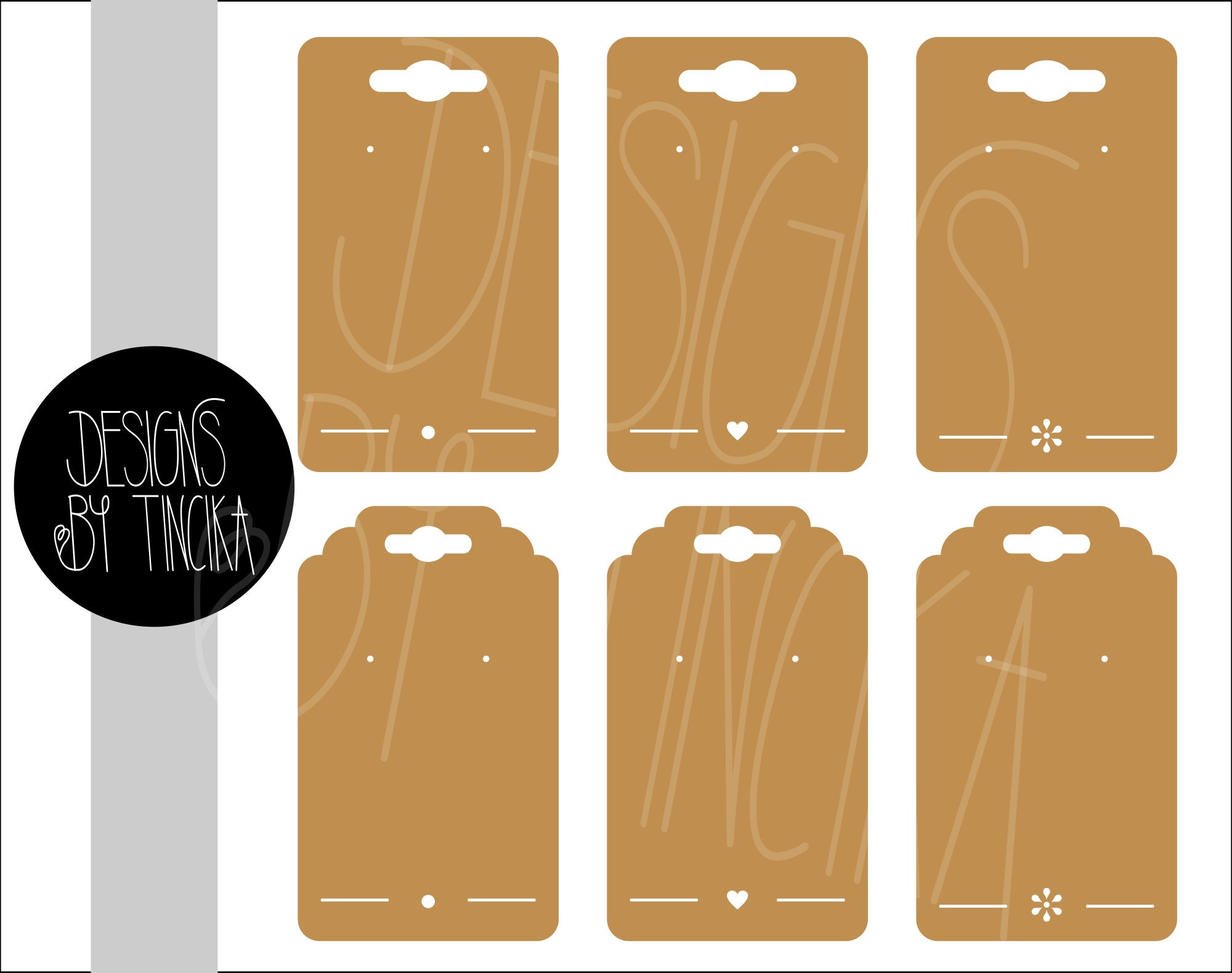 Earring Card SVG PNG Bundle 2 - Etsy
