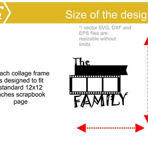 Family Photo Collage Frames SVG Bundle - 9 SVG Photo Collage Frames ...