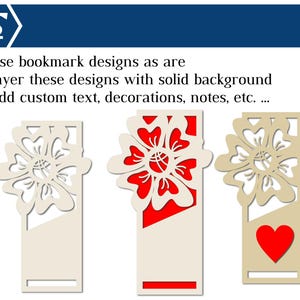 15 Simple DIY Bookmark Templates With Oversized Decorative Elements ...