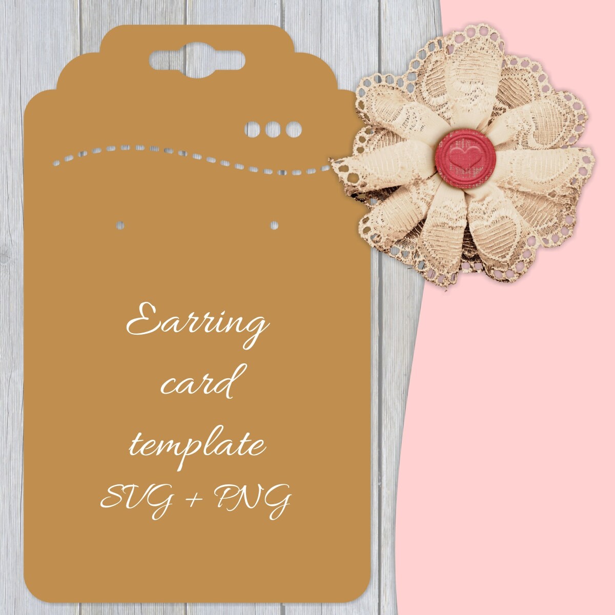 Earring Card SVG PNG Bundle 10 - Etsy