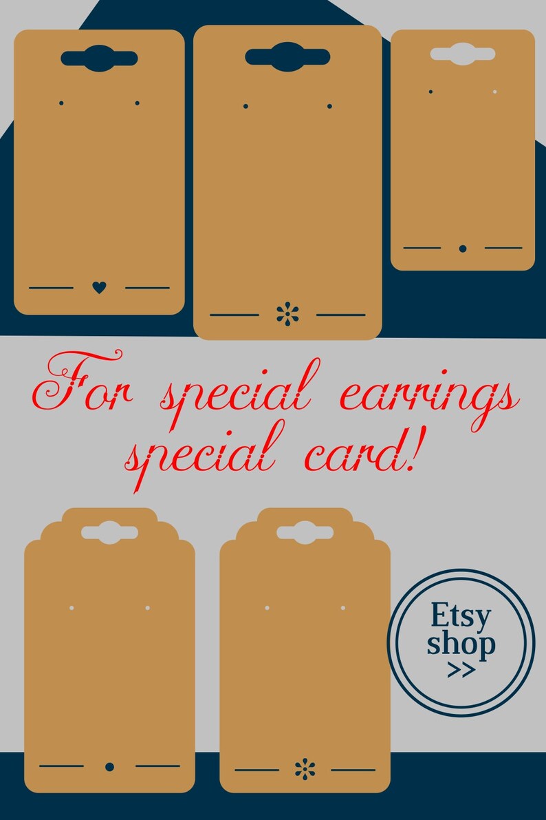 Earring Card SVG PNG Bundle 2 - Etsy