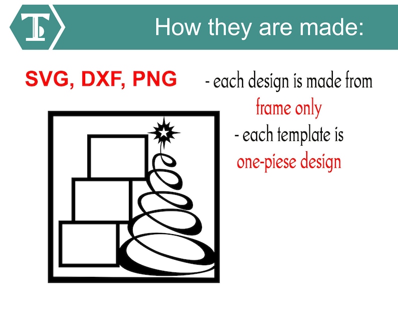 Elegant Christmas Scrapbook Layout Templates: Holiday Photo Album (SVG ...
