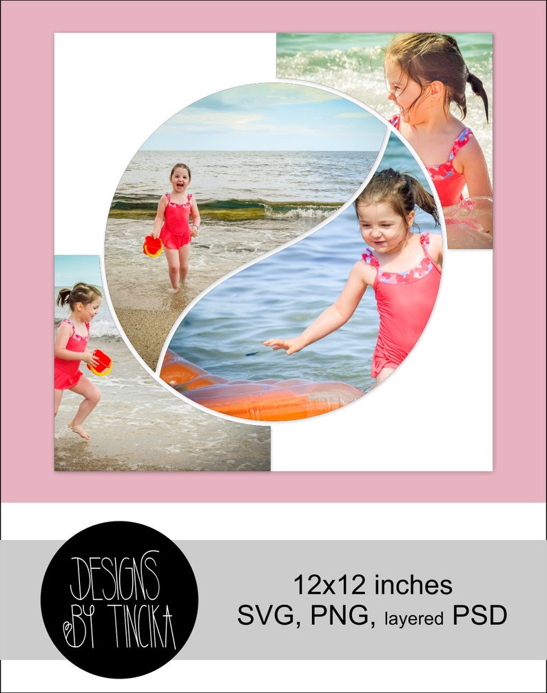 Scrapbook Layout Kit 5 Includeg SVG Layered PSD and PNG - Etsy