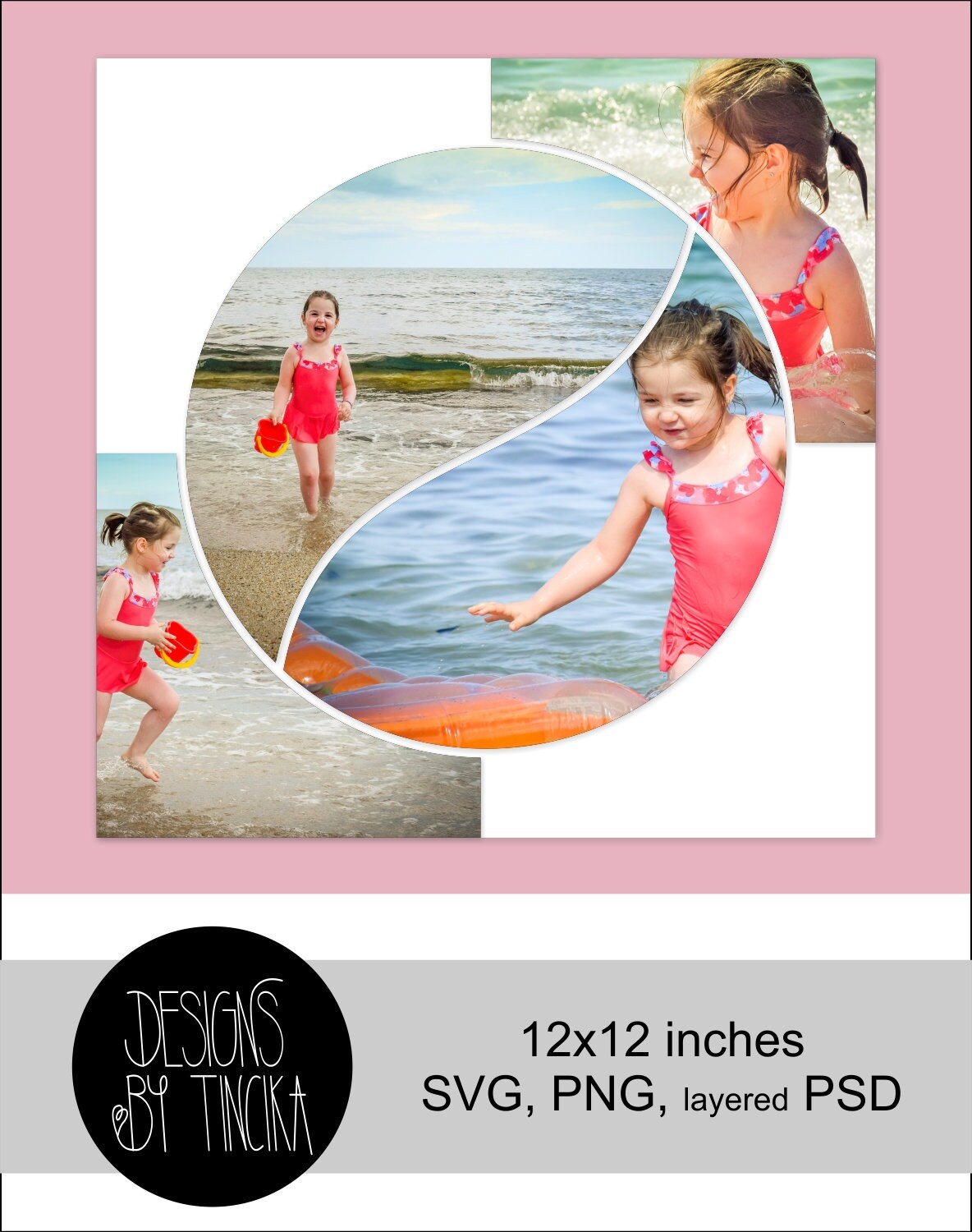 Scrapbook Layout Kit 5 Includeg SVG Layered PSD and PNG | Etsy