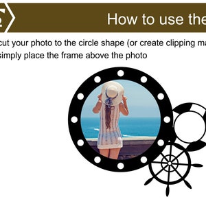 Cruise Themed Picture Collage Frames Bundle, SVG Files for Cricut and ...