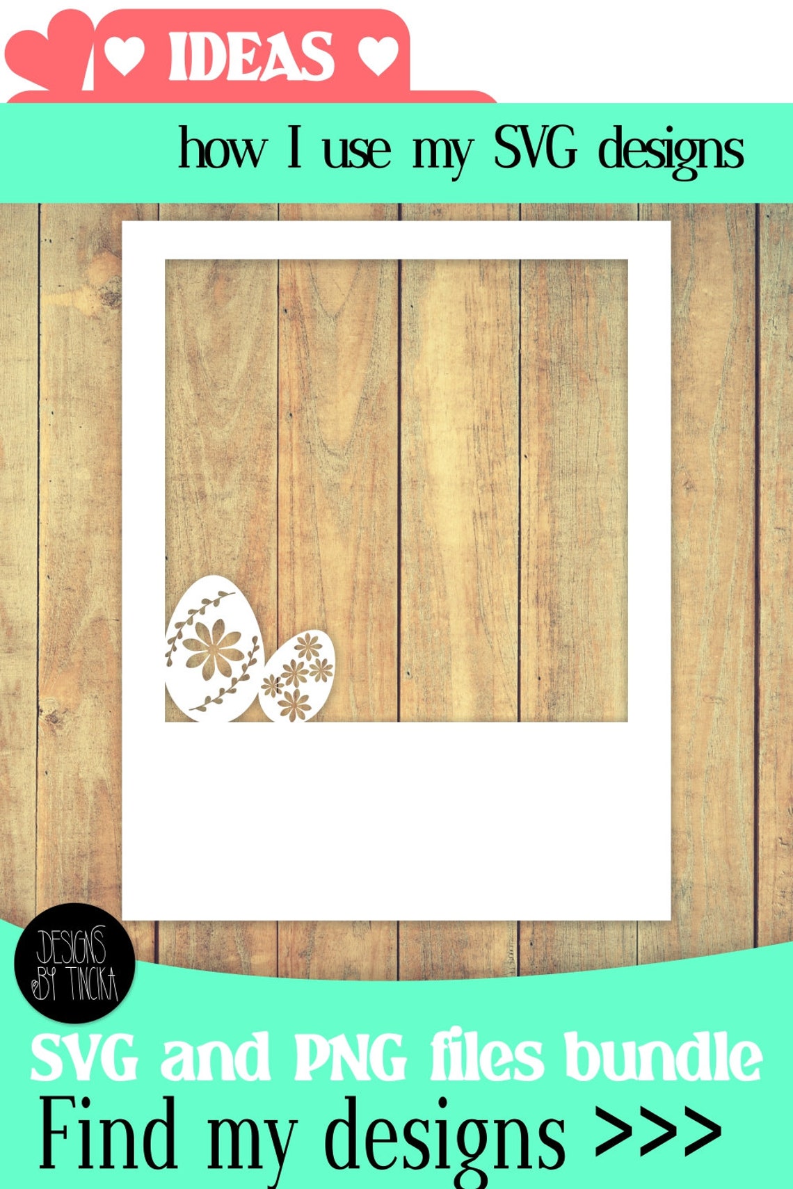 Easter SVG Picture Frames Bundle 1 - Etsy
