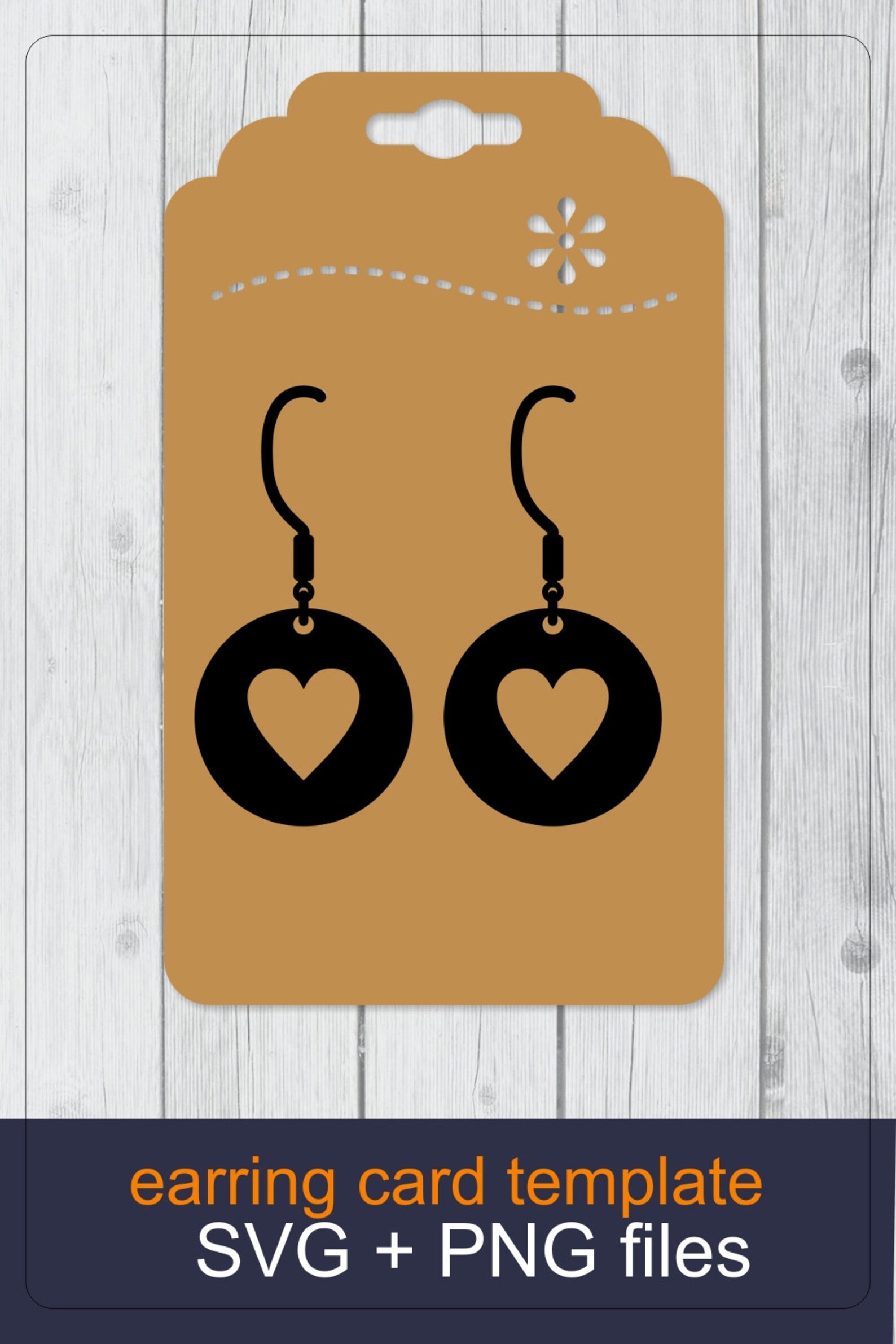 Earring Card SVG PNG Bundle 10 - Etsy